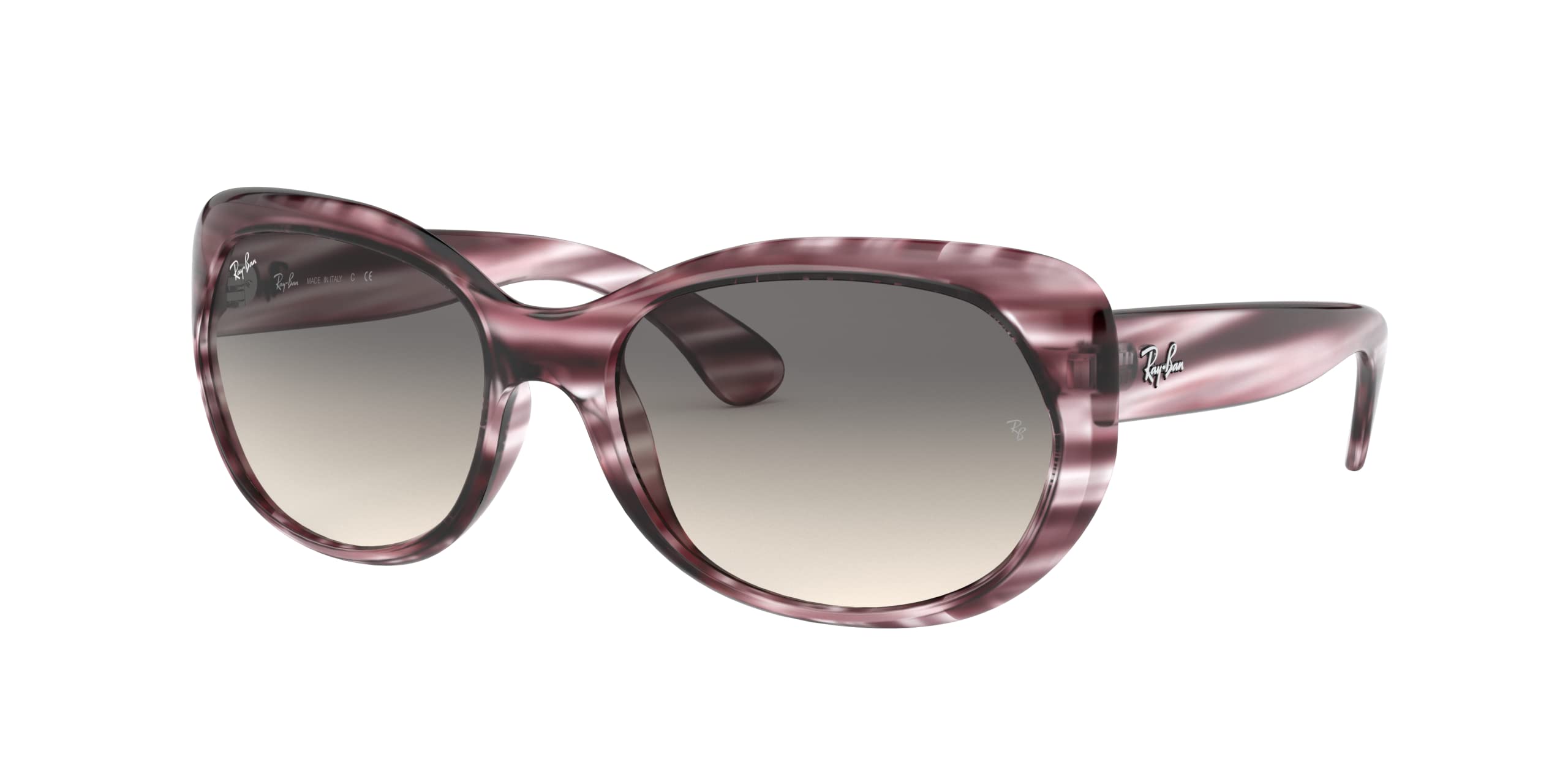 Ray-Ban Women's Rb4325 Square Sunglasses, Light Havana/Dark Brown, 59 mm