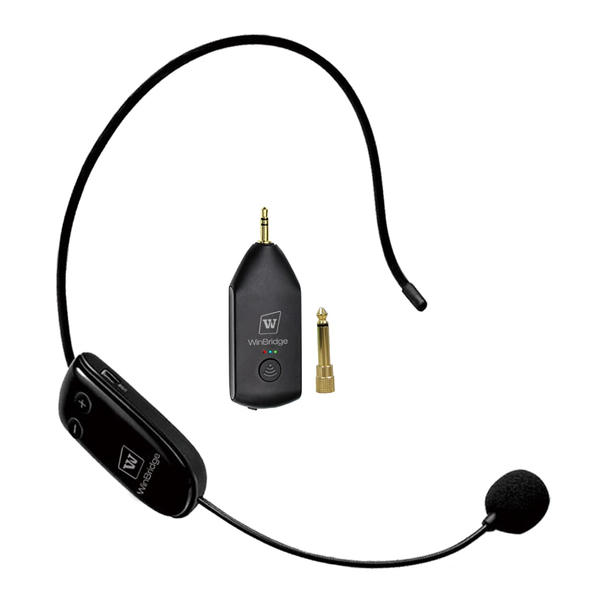 UHF Wireless Microphone Headset,165 ft Range,Headset Mic&Handheld Mic 2 in 1,Cordless Mic for Fitness Instructors,1/8"&1/4" Adapter,Suitable for Voice Amplifier,Pa System,PC and Phone