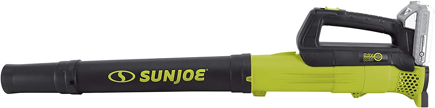Sun Joe 24V-TB-LTE-RM 24-Volt Cordless Compact Turbine Jet Blower, Kit (w/2.0-Ah Battery + Quick Charger)