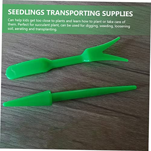 YARNOW 50 Sets Sowing Device Planting Tools Bonsai Planting Tool Dibber for Planting Planter Tool Potato Fork Bling Accessories Succulents Transplant Tool Trowel Abs Earth Tones
