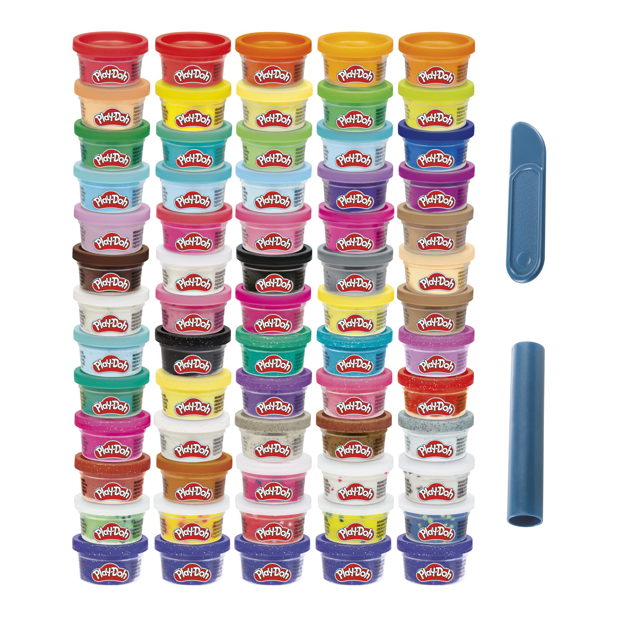 Play-Doh Ultimate Color Collection 65-Pack of Modeling Compound, Non-Toxic, 1-Ounce Fun Size Cans, includes Sapphire, Sparkle, Confetti, Metallic Colors, and Color Burst (Amazon Exclusive)