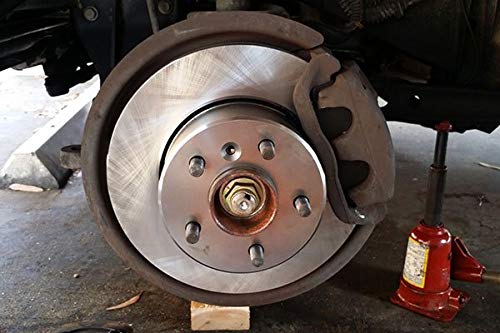Power Stop KOE4744 Rear Autospecialty Replacement Brake Pads and Brake Rotors Kit For Ford Edge Explorer Flex Taurus Taurus SHO MKS MKX [Application Specific]
