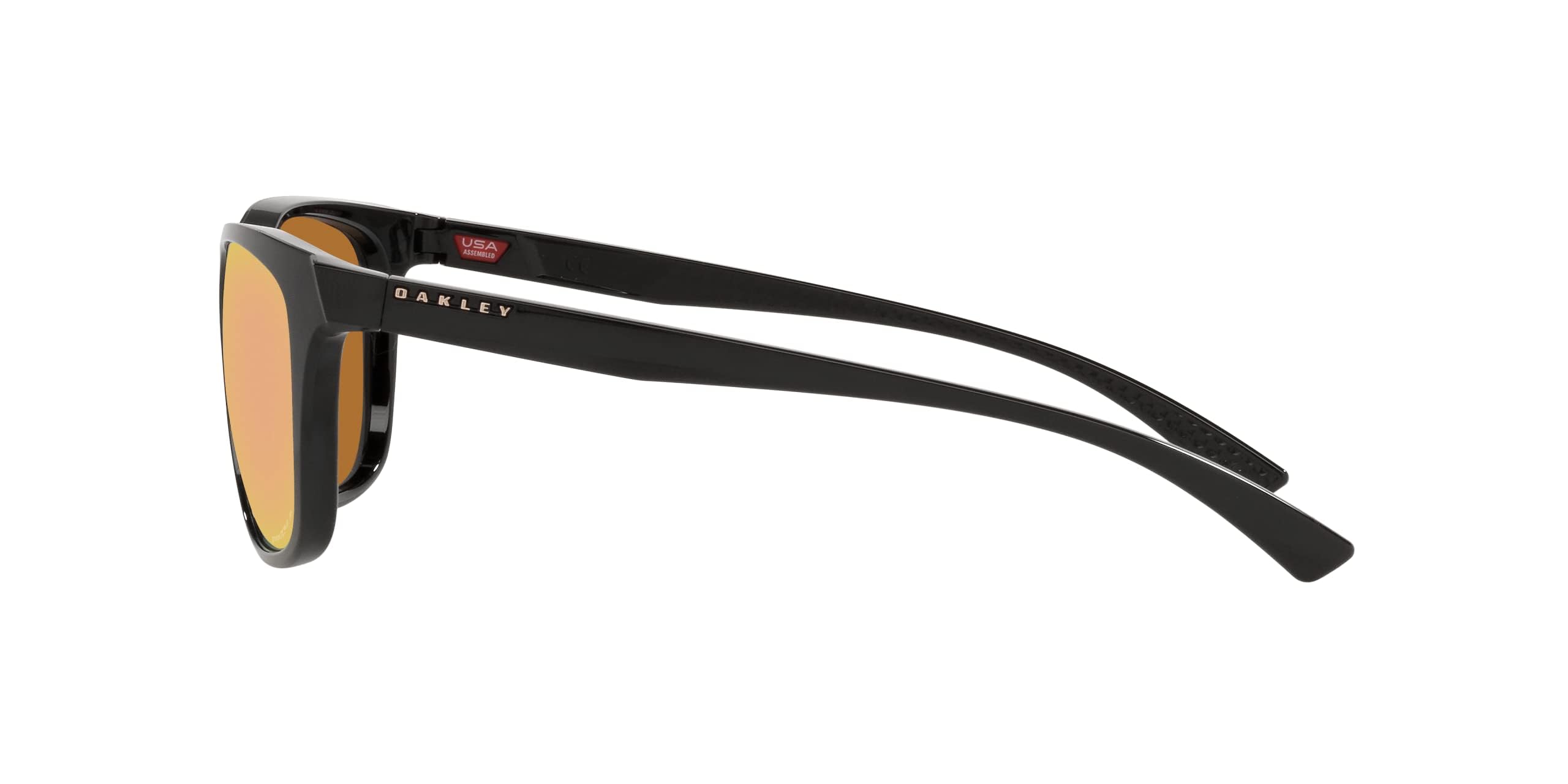 Oakley Women's OO9473 Leadline Square Sunglasses, Polished Black/Prizm Rose Gold Polarized, 56 mm