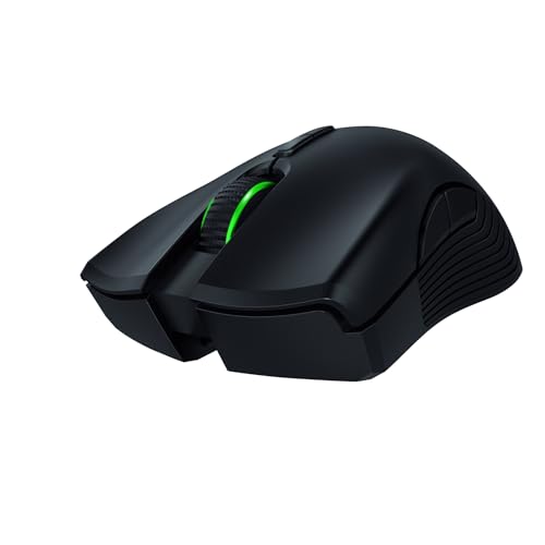 Razer Mamba Wireless Gaming Mouse: 16,000 DPI Optical Sensor - Chroma RGB Lighting - 7 Programmable Buttons - Mechanical Switches - Up to 50 Hr Battery Life