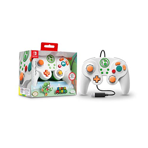PDP Gaming Super Mario Bro Yoshi GameCube Wired Fight Pad Pro Controller: Yoshi - Nintendo Switch