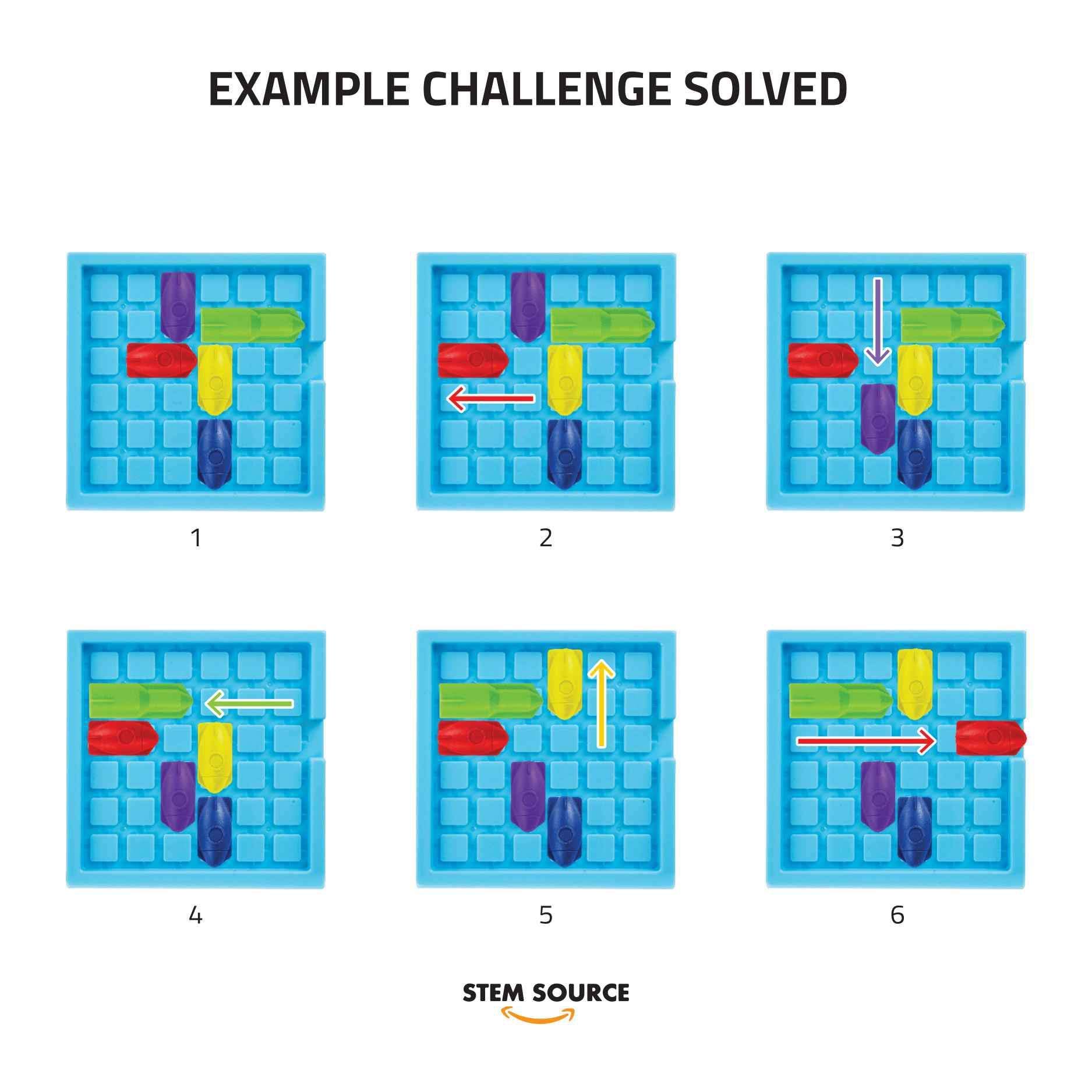 Pure Source Space Rush Traffic jam Thinking Game for Kids to Develop Logic and Solving Puzzle Skills with Fun Board Game