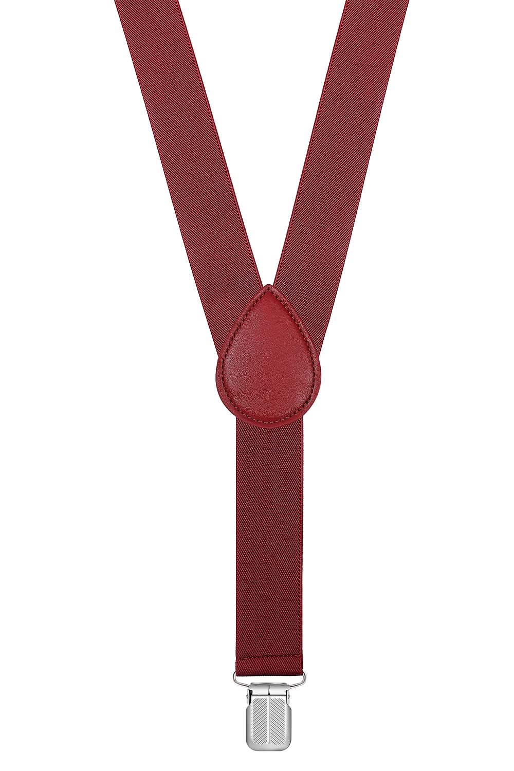 ZXEROYM Mens Suspenders 1.4 Inch with Clips 47 IN Balck Dots