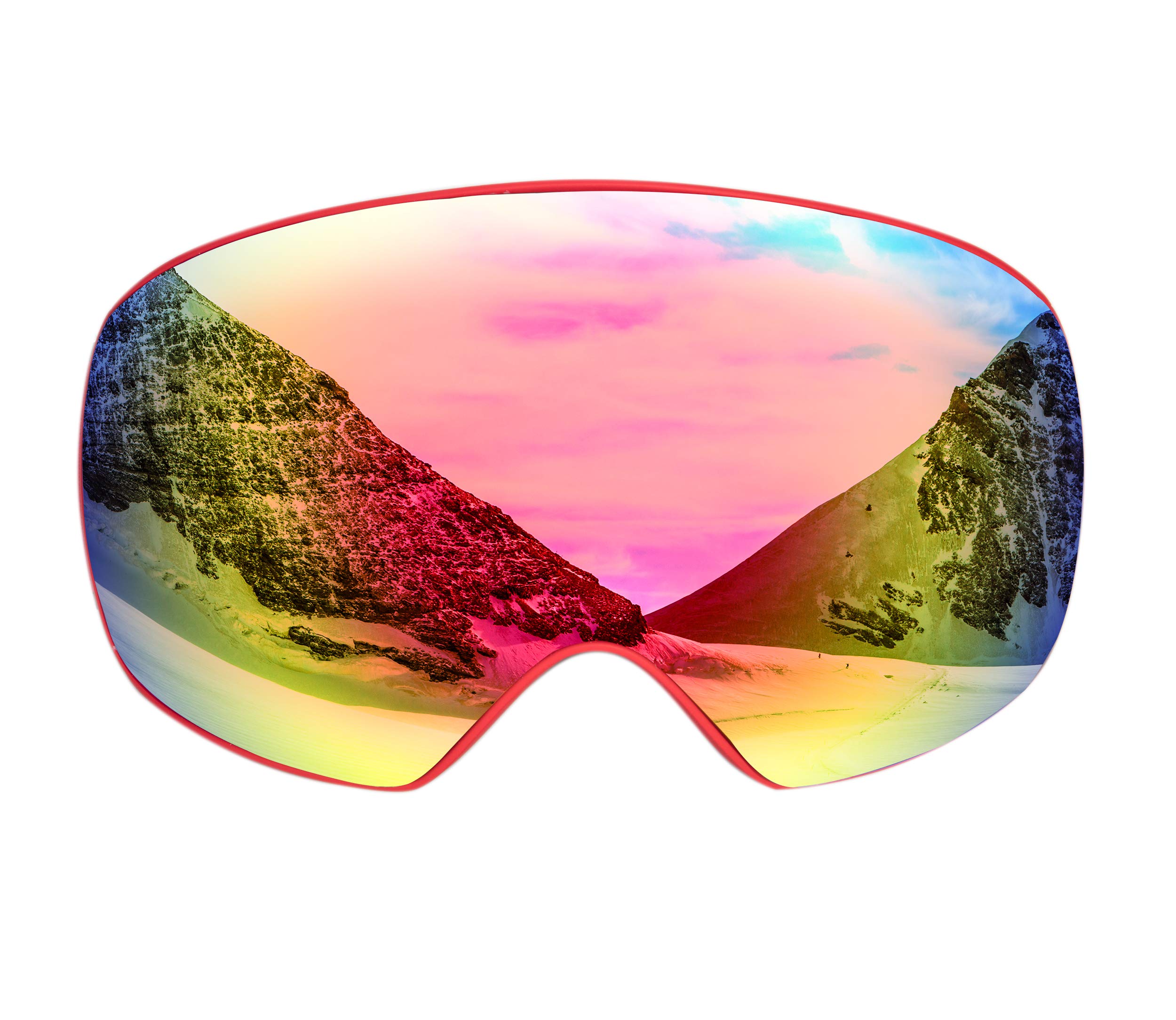 Ski Goggles, Snowboard Goggles for Men & Women, Anti-Fog Winter Glasses UV
