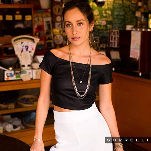Sorrelli Layer It On Multi-Strand Necklace, Mixed Metal Finish, Crystal