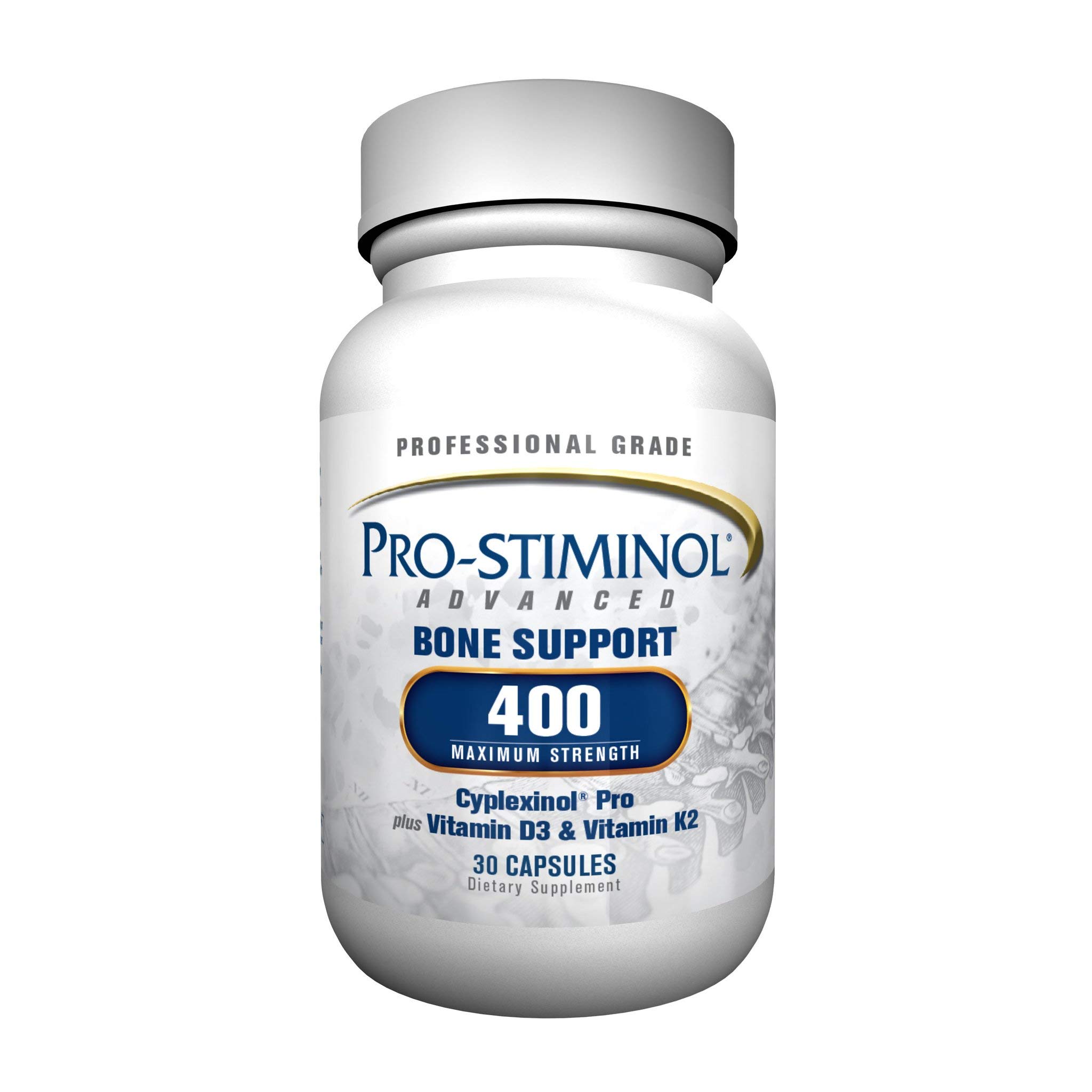 Pro-Stiminol Advanced 400 mg (30 Capsules), Advanced Bone Strength Supplement, Cyplexinol Pro Special Formula to Support a Healthy Bone Tissue, with Vitamins D3 and K2