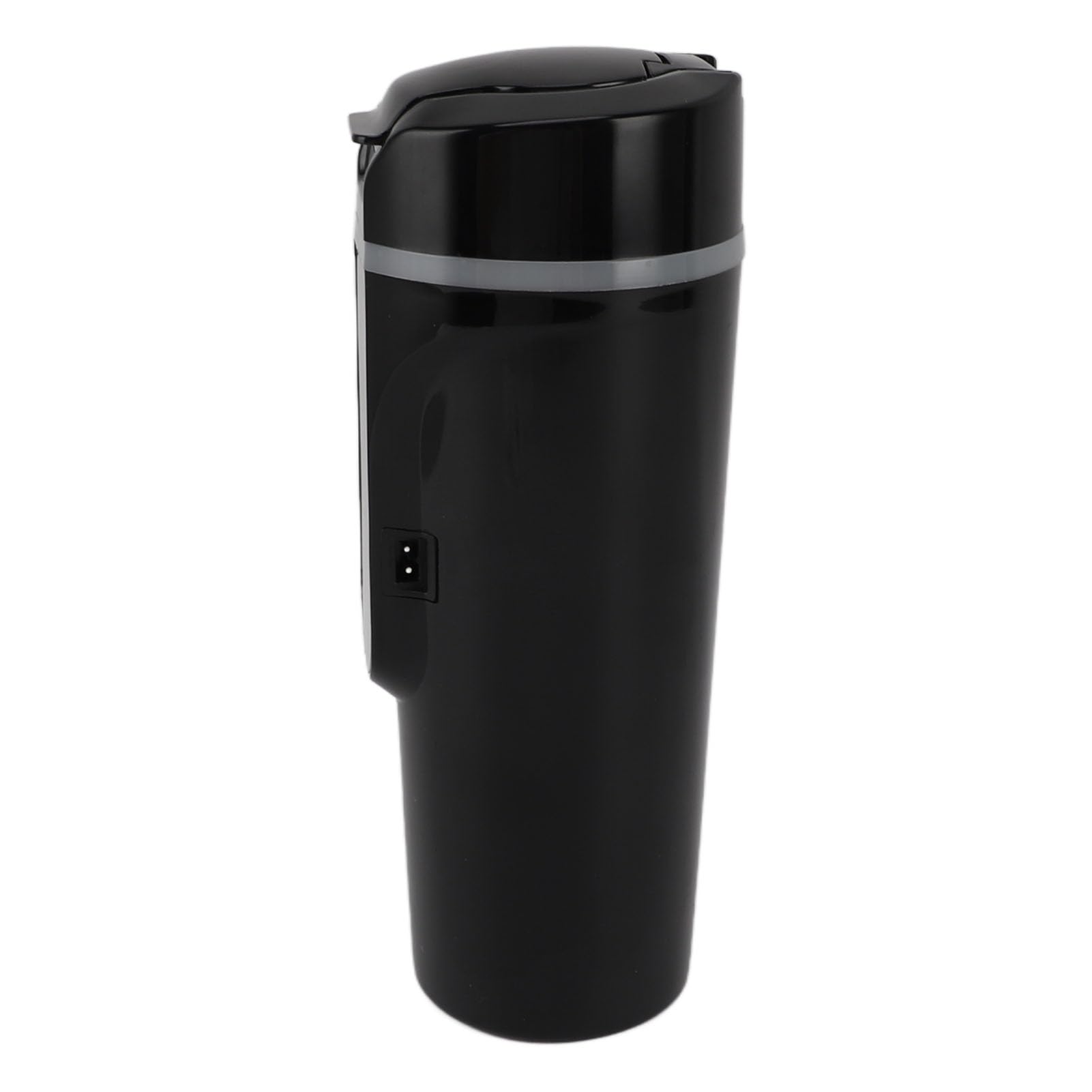 Portable Car Heating Cup,500ml Intelligent Screen Display Car Electric Kettle, Car Electric Hot Water Mug Portable Car Heating Cup 12V 24V (Black)