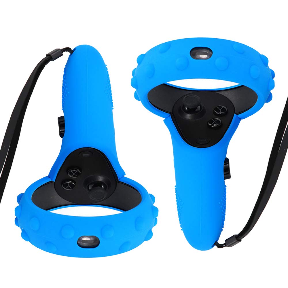 ProCase Controller Skin for Oculus Quest Touch Controller, 1 Pair Silicone Grip Cover Anti-Slip Protective Case for Oculus Quest/Rift S Handle -Blue