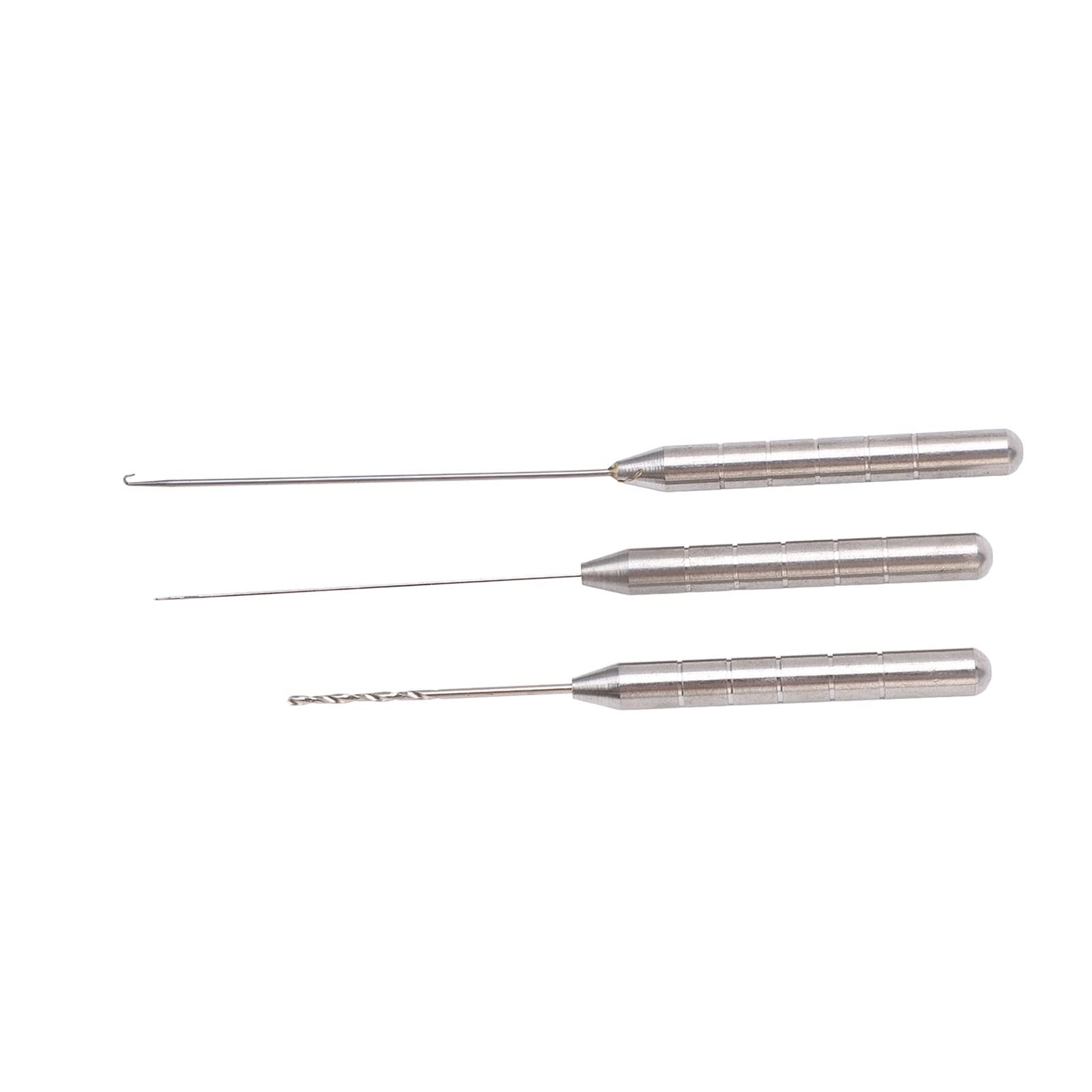 Vifemify Bait Pin Set 3 in 1 Combo Set Aluminum Carp Drill Fishing Tackle Rigging Tool Kit Bait Pins for All Kinds of Fish