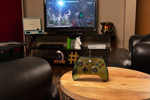 PowerA Enhanced Wired Controller for Xbox One - Cosmos Nova, gamepad, wired video game controller, gaming controller, Xbox One, works with Xbox Series X|S