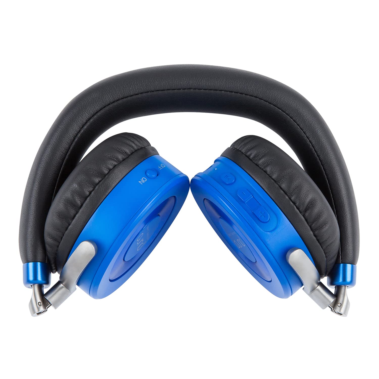 Puro Sound Labs JuniorJams Volume Limiting Headphones for Kids 3+ Protect Hearing – Foldable & Adjustable Bluetooth Wireless Headphones for Tablets, Smartphones, PCs – 22-Hour Battery Life, Blue