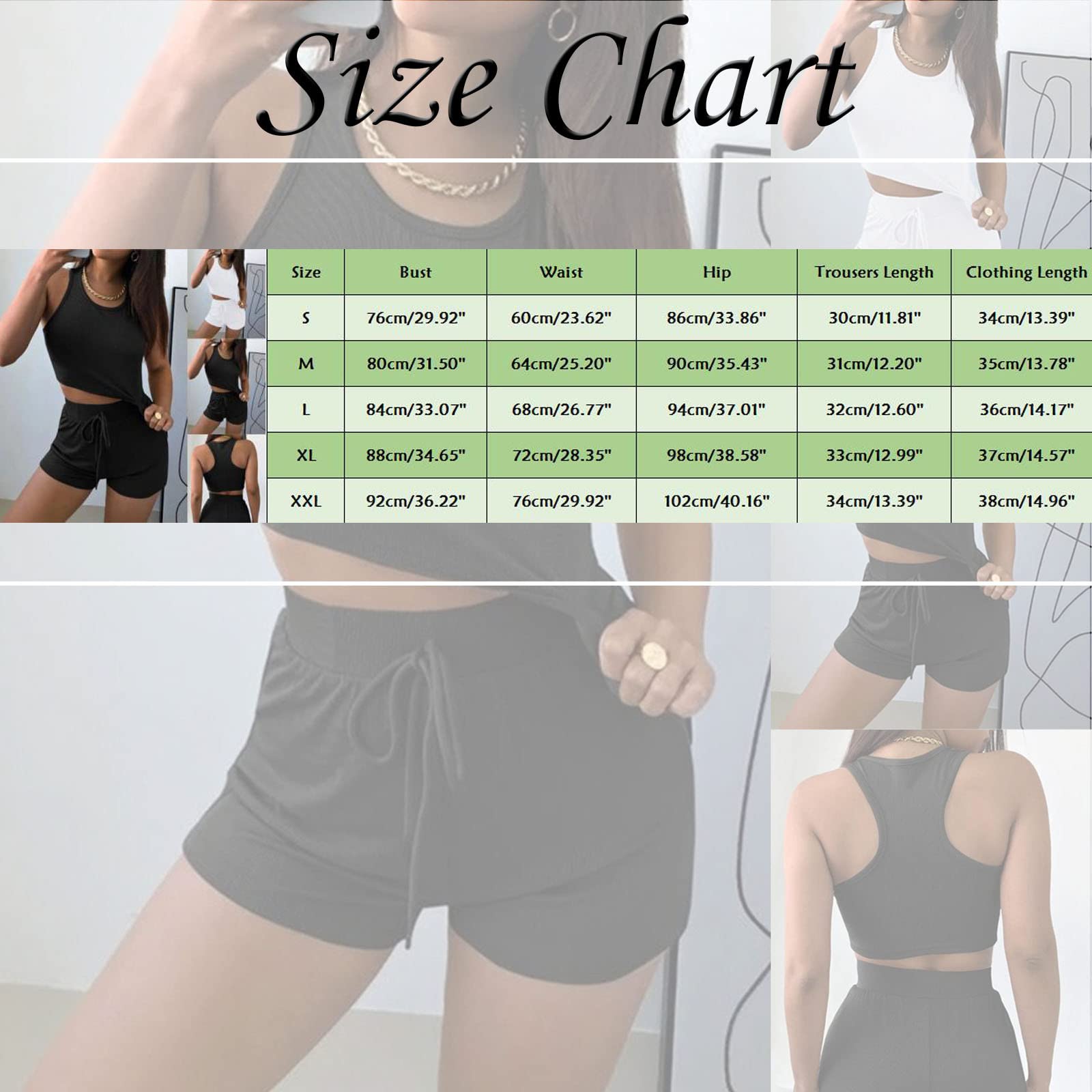 Women 2 Piece Solid Color Workout Set Casual High Waist Running Short Yoga Sport Vest Exercise Outfits Drawstring Sets White