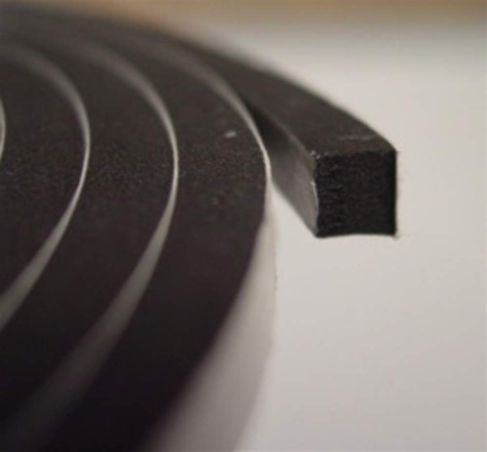 Single-Sided (One-Way) High Density Foam 1/4" H x 1/4" W x 18'