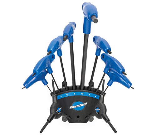 Park Tool PH-1.2 P-Handled Hex Wrench Set with Holder Tool, Blue