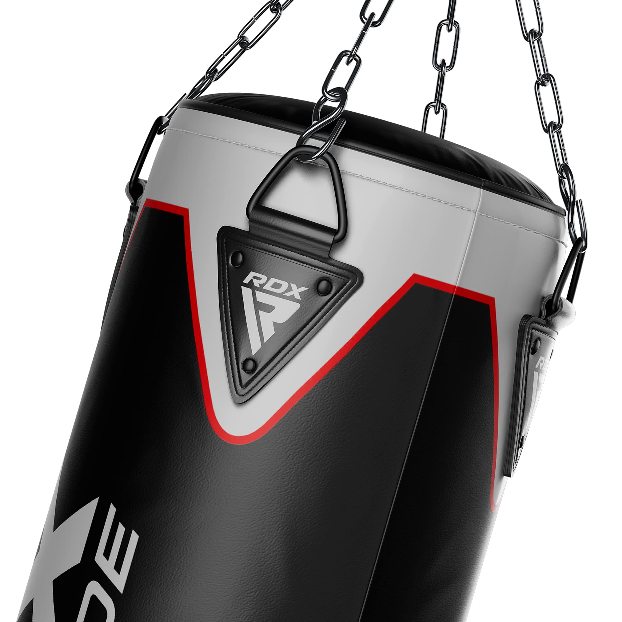 RDX Punching Bag UNFILLED Set Kick Boxing Heavy MMA Training with Gloves Punching Mitts Hanging Chain Muay Thai Martial Arts 4FT 5FT