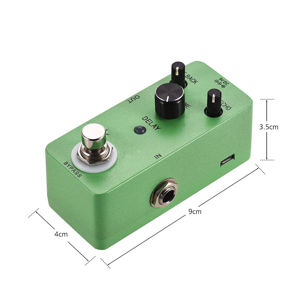 ZYZMH Guitar Pedal DELAY Analog Classic Delay Echo Guitar Effect Pedal Zinc Alloy Shell True Bypass for Guitar Accessories