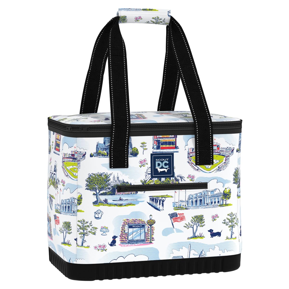 SCOUT The Stiff One - Large, Soft, Lightweight, Insulated Cooler with Hard Bottom, Beach, Family, Travel, Picnic Cooler