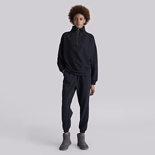 Varley Miller Sweat Black Marl XS