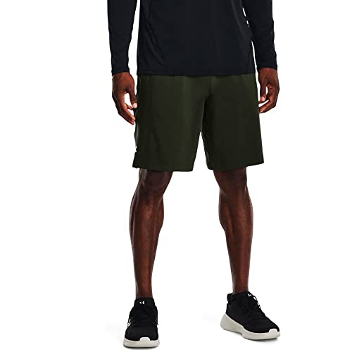 Under Armour Men's Raid 2.0 Gym Shorts, (310) Baroque Green / / White, Large