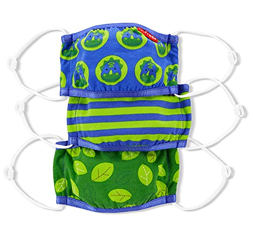 Skip Hop Zoo Kid's Face Mask, Dino, 3pk