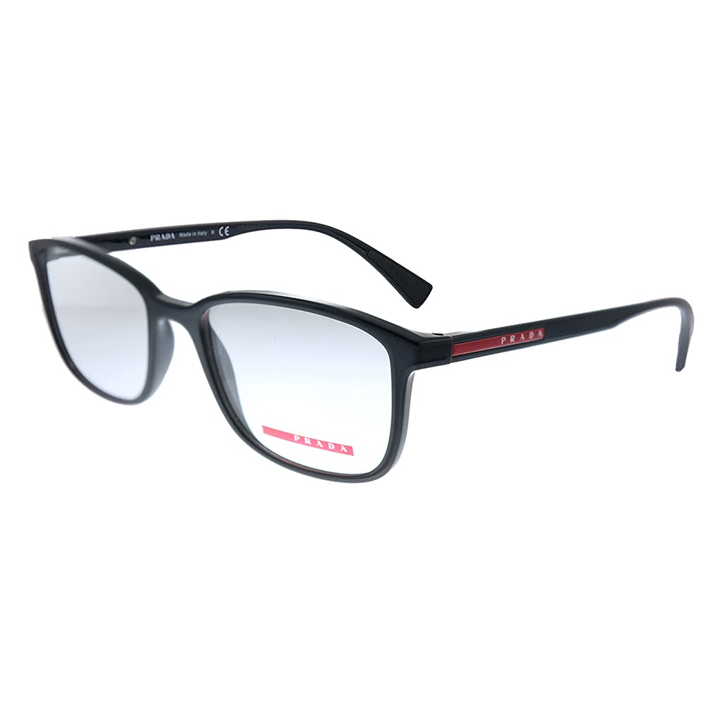 Prada Linea Rossa Lifestyle PS 04IV 1AB1O1 Black Plastic Rectangle Eyeglasses 55mm