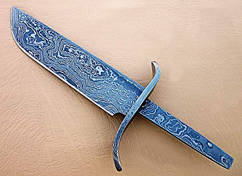 Poshland BB-326, Handmade Damascus 10.2 Inches Full Tang Hunting Knife with Damascus Steel Guard -