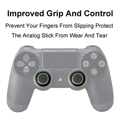 Obeka 5 Pairs Replacement Analog Stick Joystick Thumbsticks with Thumb Grips and Screwdriver for Playstation DualShock 4 PS4 Controller