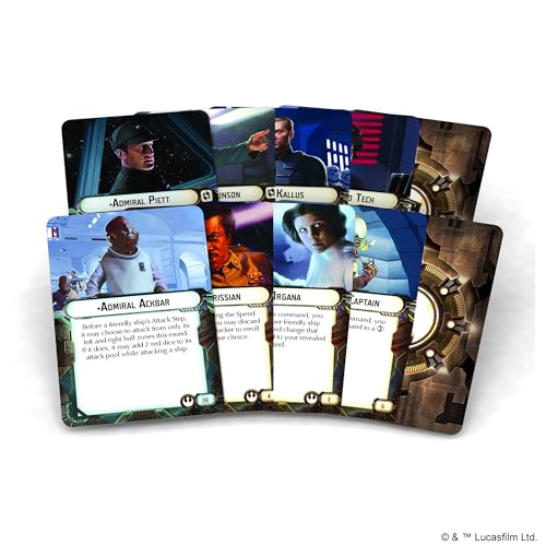 Star Wars: Armada UPGRADE CARD COLLECTION - 290 Essential Upgrades in Standard-Sized Format, Tabletop Miniatures Strategy Game, Ages 14+, 2 Players, 2 Hour Playtime, Made by Atomic Mass Games