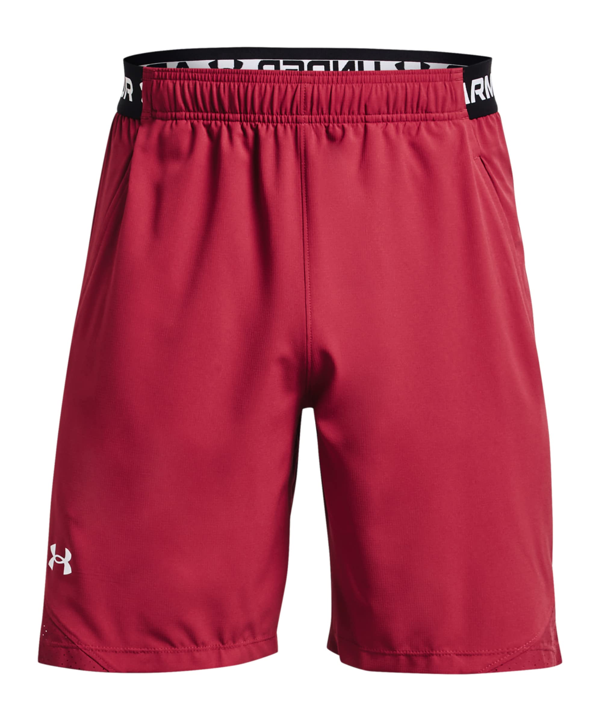 Under Armour Men's Vanish Woven Athletic Training Shorts (as1, Alpha, l, Regular, Regular, Black Rose/White)