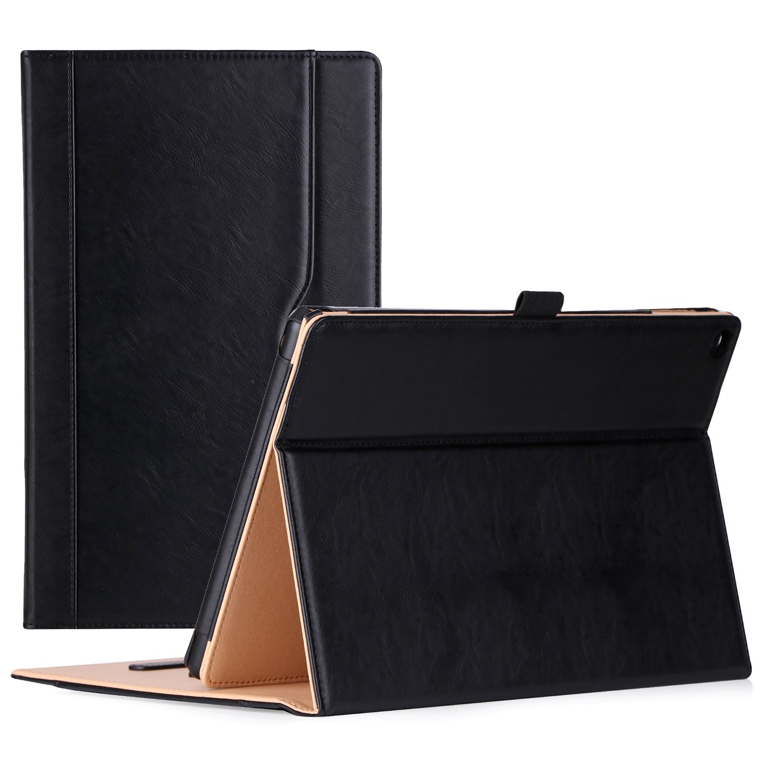 ProCase Amazon Fire HD 10 Case (9th / 7th Generation, 2019/2017 Released) – Stand Folio Folding Protective Cover for Kindle Fire HD 10.1" Tablet (7th Generation and 9th Generation) -Black