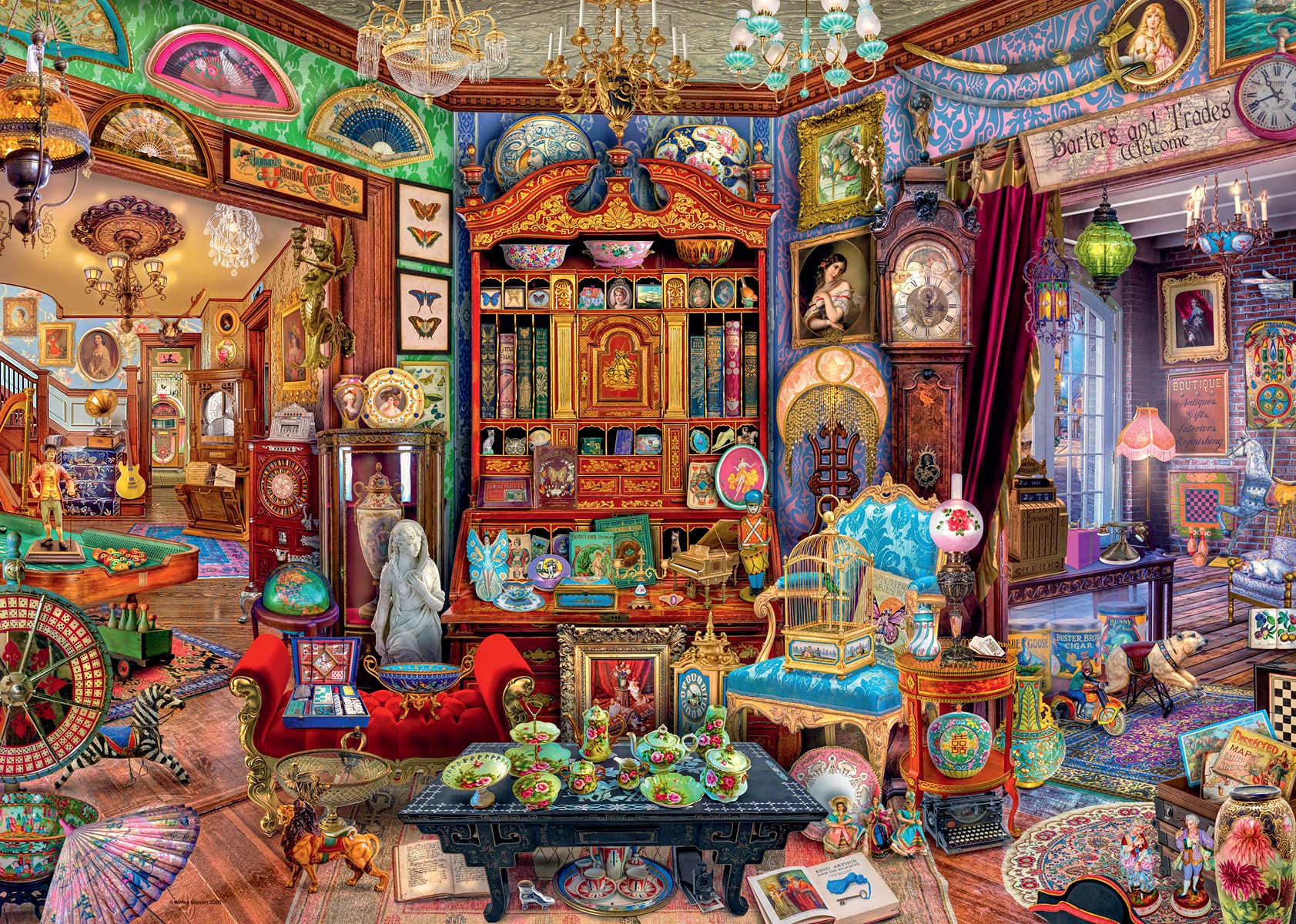 Ravensburger Aimee Stewart Treasure Trove 1000 Piece Jigsaw Puzzles for Adults and Kids Age 12 and Up