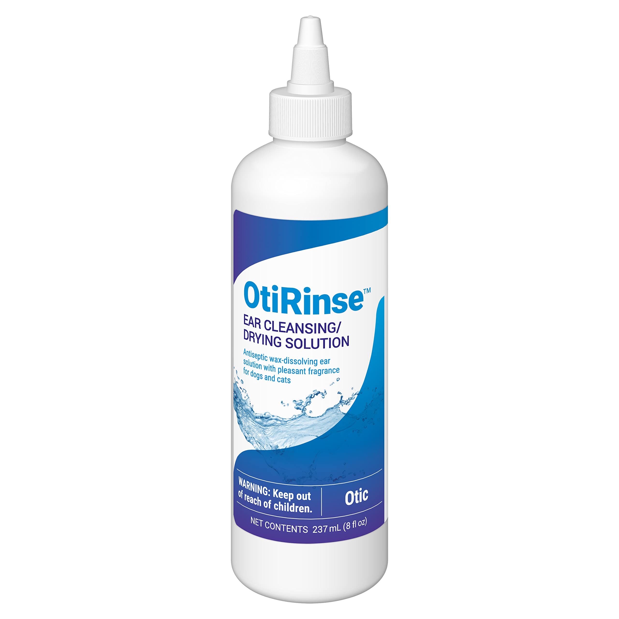 OtiRinse, ear cleansing/drying solution, for Dogs, Cats and Horses, 8 oz
