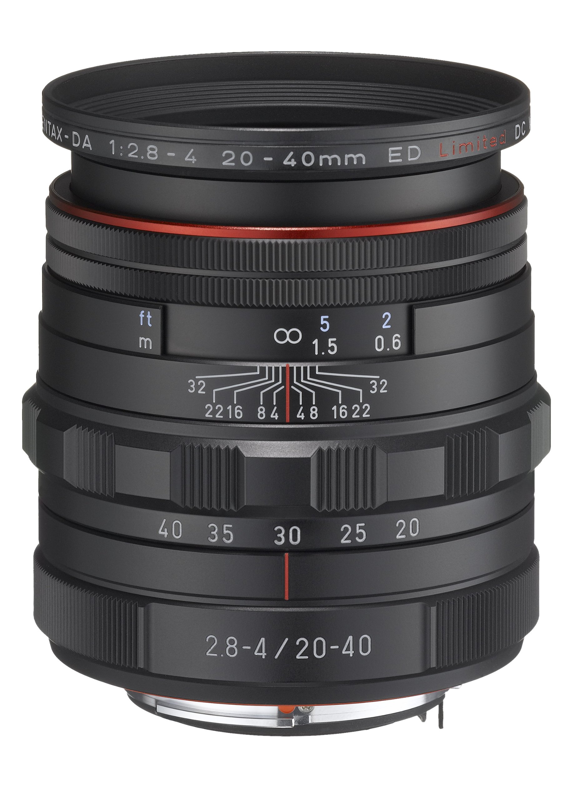 Pentax HD DA 20-40mm F2.8 - 4 Limited DC WR Wide Zoom Lens for Q Mount - Black