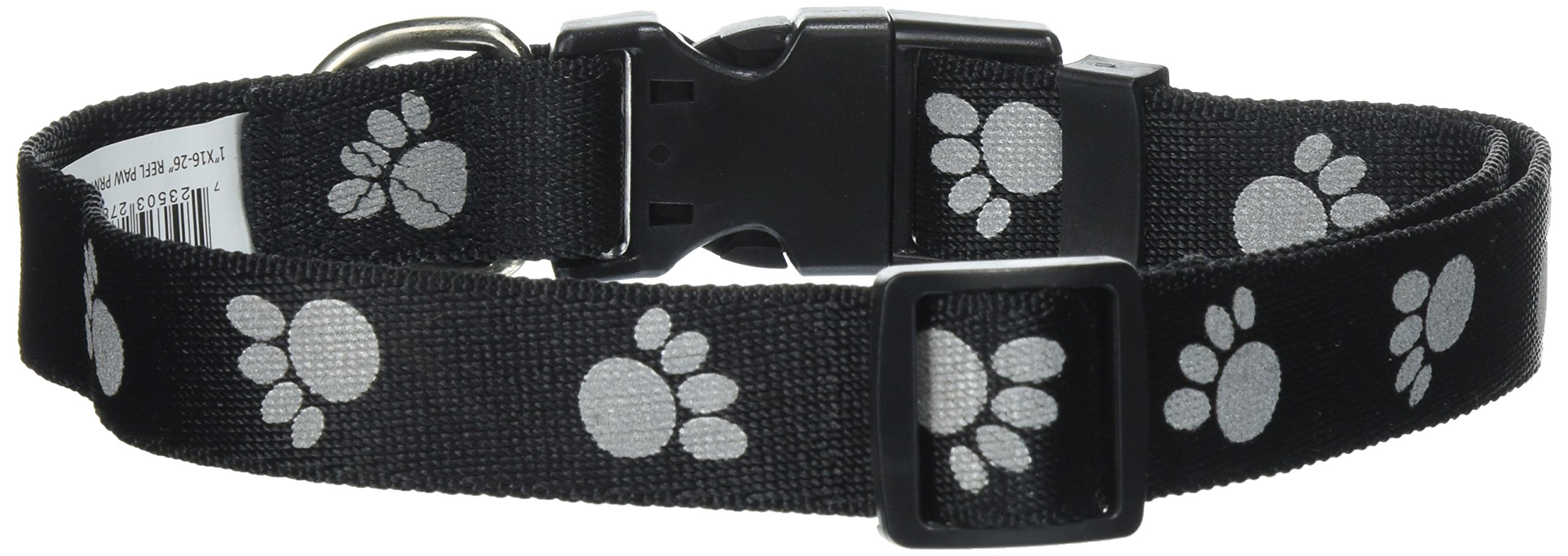 Petmate Reflective Paw Collar, Black