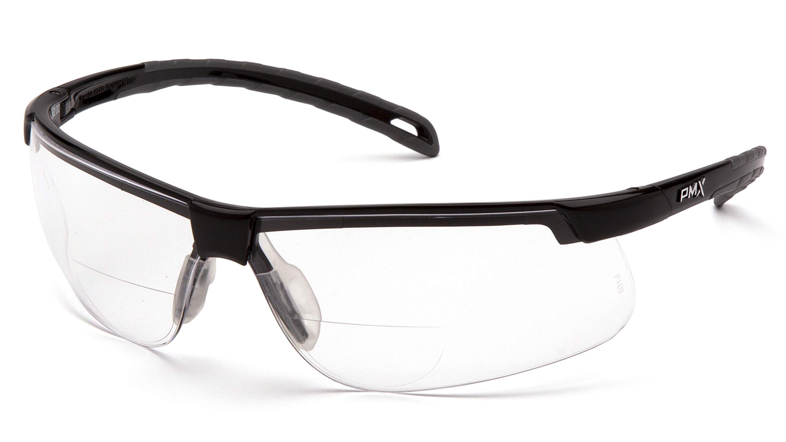Pyramex Safety SB8610R25 Ever-Lite Reader Black Clear +2.5, one size