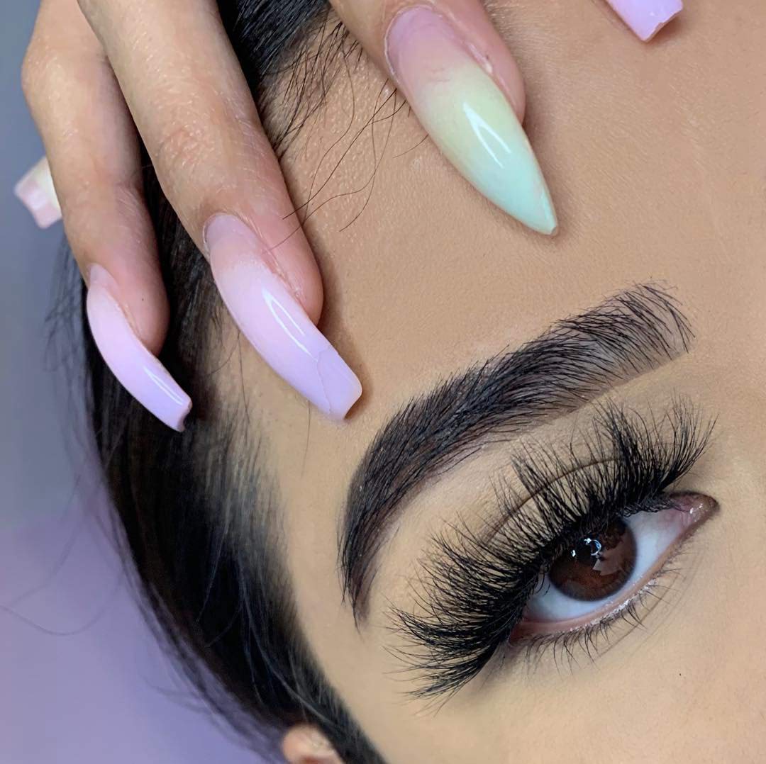SKONHED 25mm False Eyelashes 8D Dramatic Look Mink Fluffy Long Hair Lashes 7 Pair Big Size Eyelashes (003)