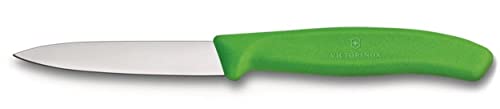 Victorinox 3.25 Inch Swiss Classic Paring Knife with Straight Edge, Spear Point, Green