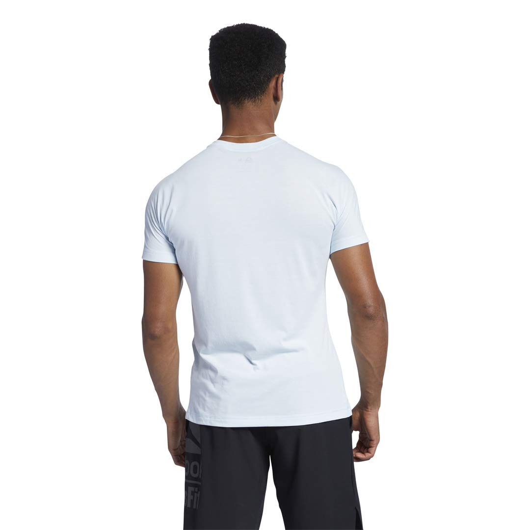 Reebok CrossFit Ac + Cotton Tee, Glass Blue, S