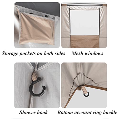 Premium Portable Dressing Room Pop Up Shower Privacy Tent Spacious Dressing Changing Room with Carrying Bag for Toilet Camping Biking Beach Elegant