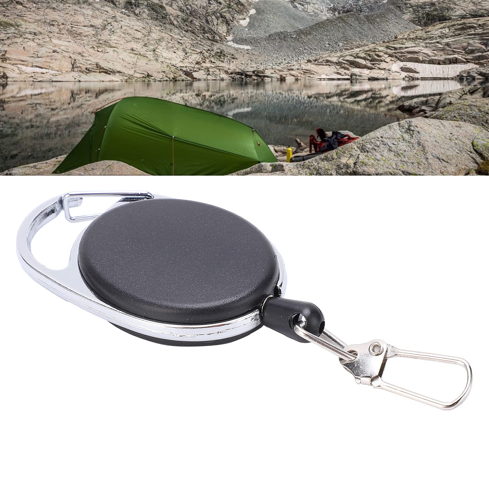 Shanrya Retractable Anglers Combo Tool Holder, Fly Fishing Accessory Fly Fishing Anglers Tool Fly Fishing Tool Retractor for Camping