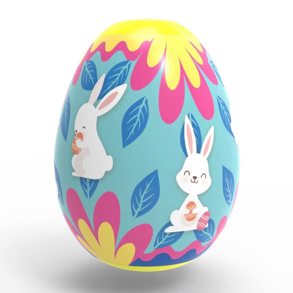 Wittocs 36 Pcs Easter Egg Wrapper Luminous Eggs Film Shrink Wraps for 2.4in Easter Eggs Chicken Bunny Egg Sleeves Decorations, New Cute Easter Egg Arounds