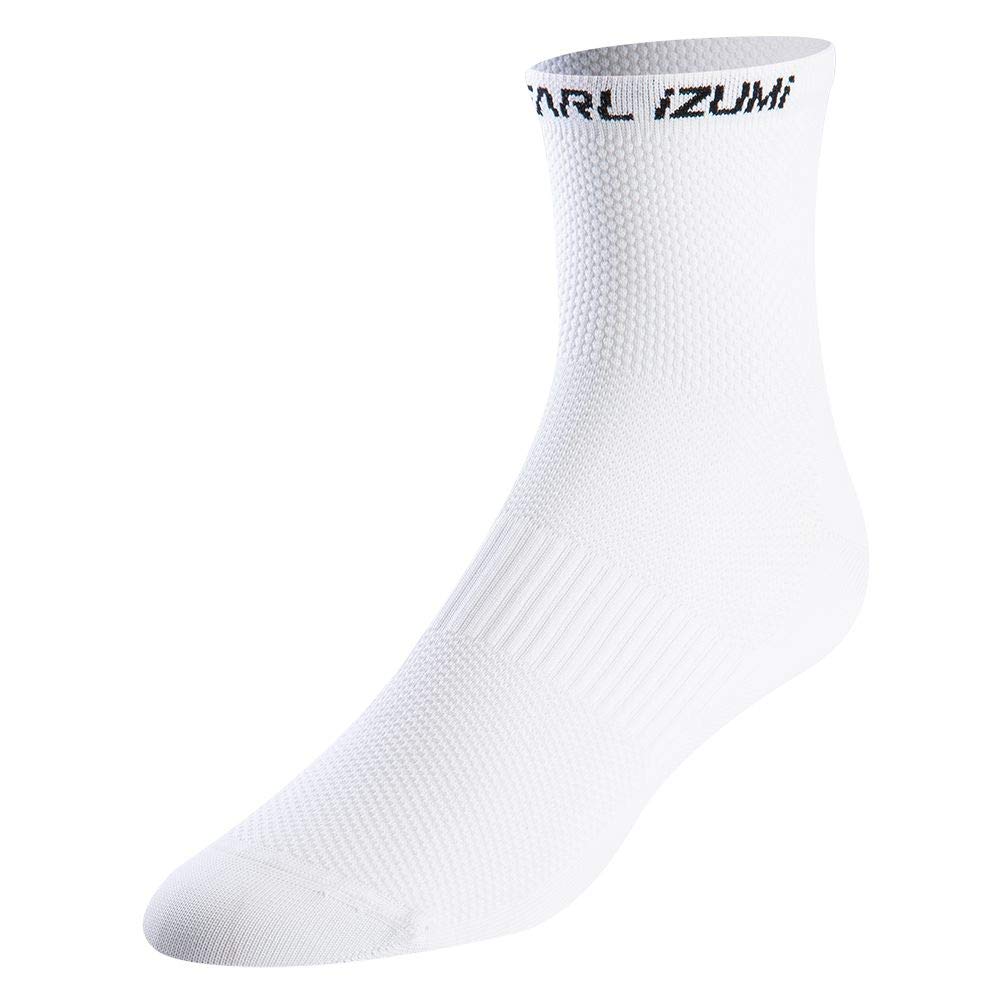 PEARL IZUMI Men's Elite Sock, White, Large