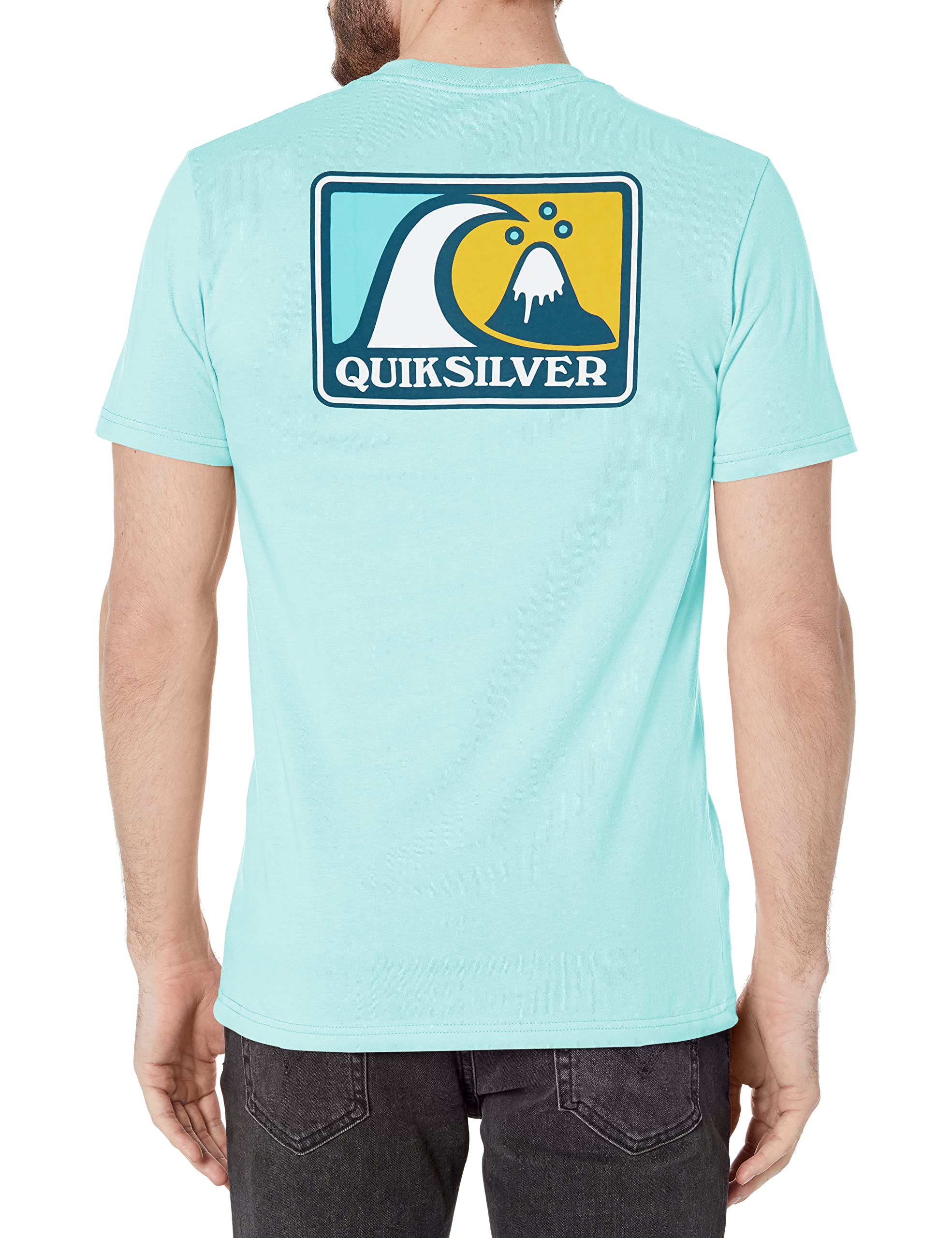 Quiksilver Men's Mellow Bubble Mod Tee, Angel Blue Heather, XX-Large