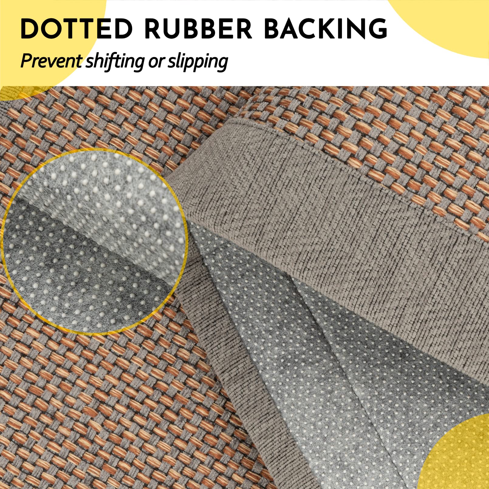 TRONSBOO Kitchen Rugs and Mats 2 PCS Set,Non-Skid Washable Twill Standing Mat in Front of Sink,Absorbent Rubber Backing Kitchen Mats for Floor,Laundry,Farmhouse,Hallway 17"x30"+17"x47"(Grey)