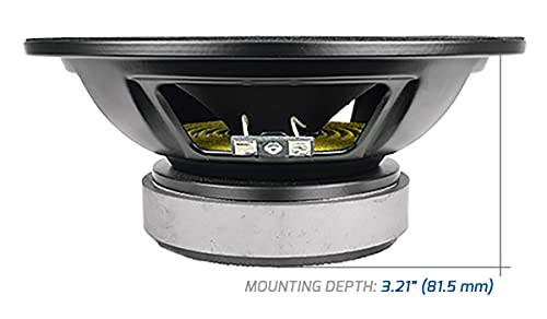 PRV AUDIO 8MR450A 8 Inch Midrange Speaker, 8 Ohms, 450 Watts, 96 dB, Mid Range Loudspeaker for High Output Pro Sound System (Single)