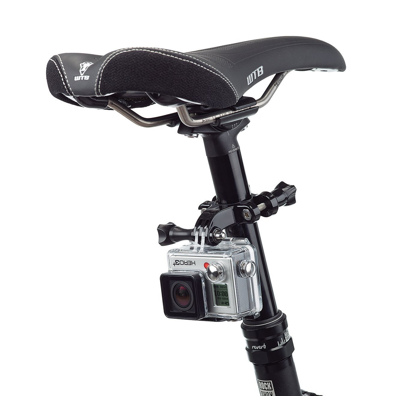 ProGear Bicycle Handlebar Seatpost Mount with 3 Way Adjustable Arm for GoPro Hero 4/3+/3/2/1
